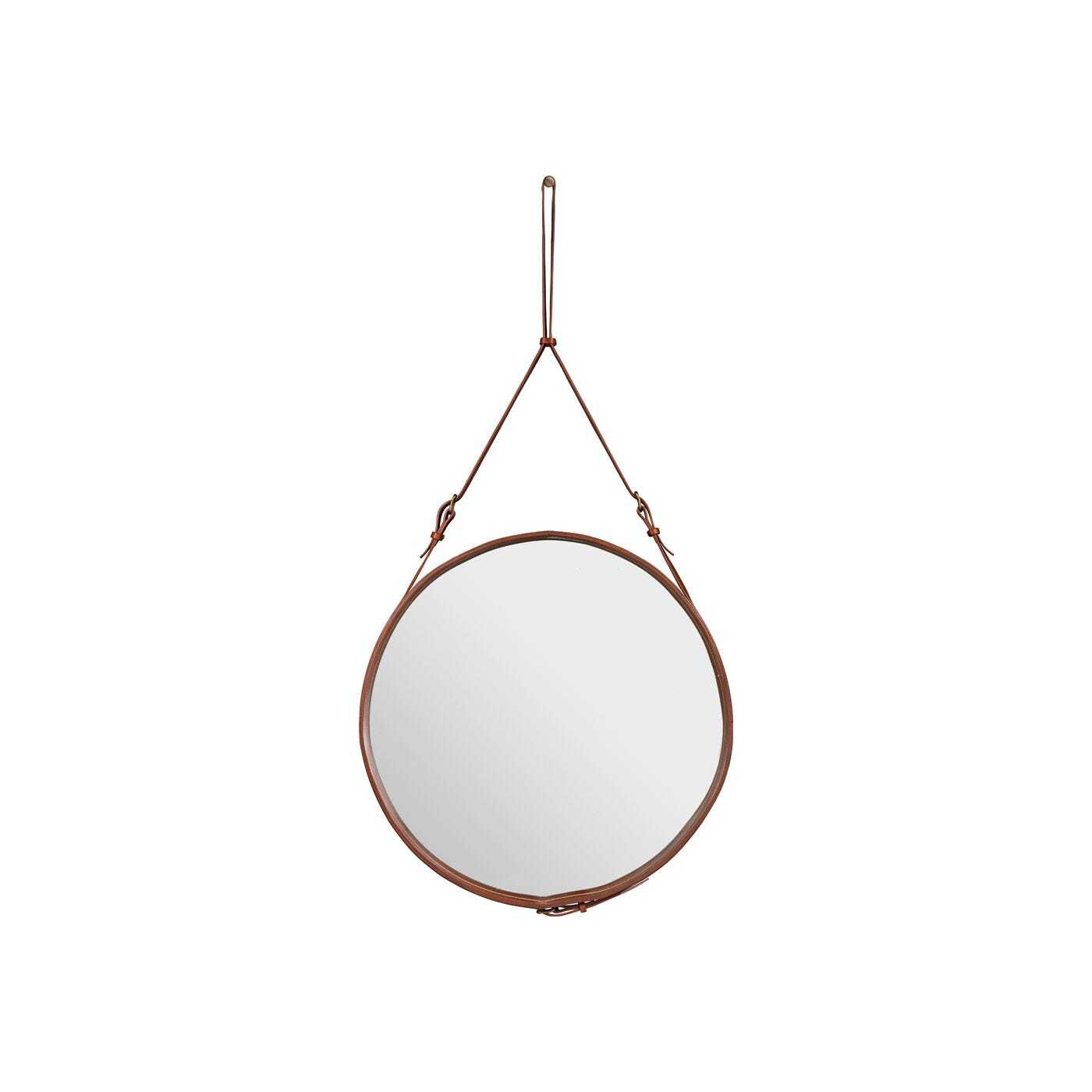 Gubi Adnet Wall Mirror Large Tan Leather by Heal's | ufurnish.com Gubi Adnet Wall Mirror Large Tan Leather by Heal's | ufurnish.com