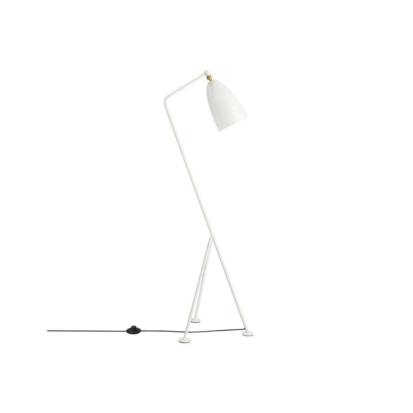 Gubi Gräshoppa Floor Lamp Glossy Alabaster White by Heal's | ufurnish.com