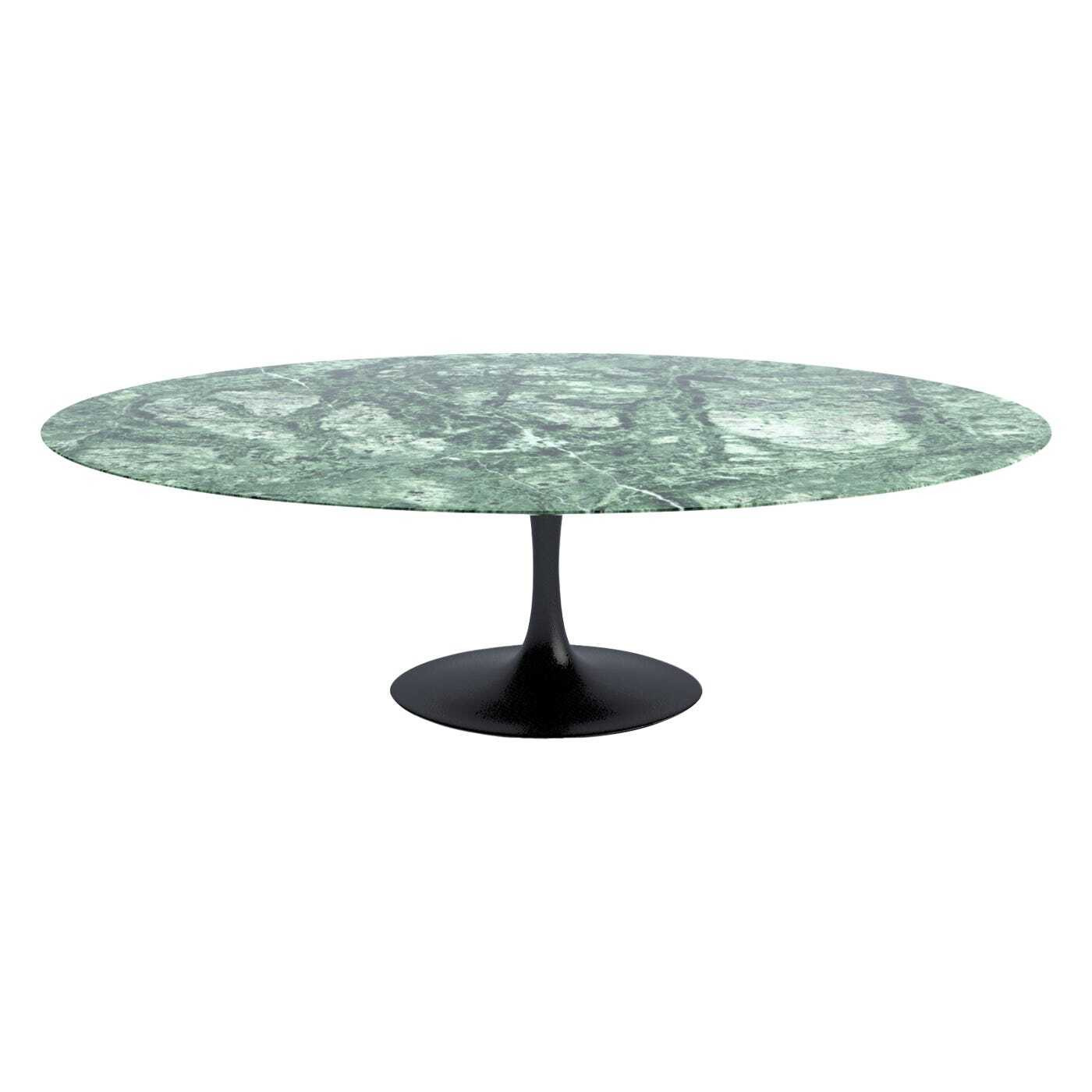 Knoll Saarinen Dining Table with Black Base in Verdi Alpi 244cm by Heal's | ufurnish.com
