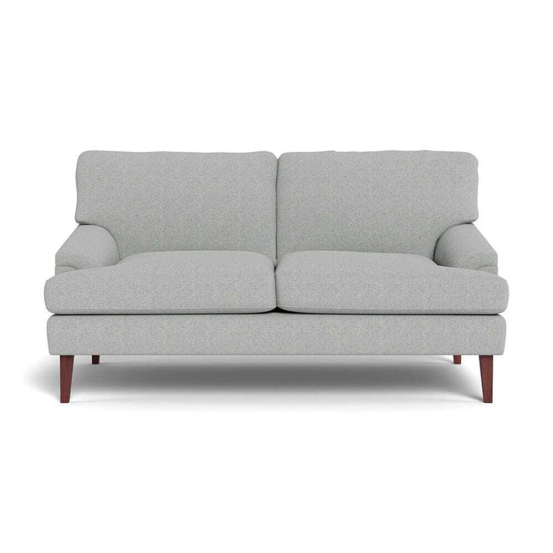 Heal's Stanton 2 Seater Sofa Melton Wool Limestone Walnut Stained Feet ...