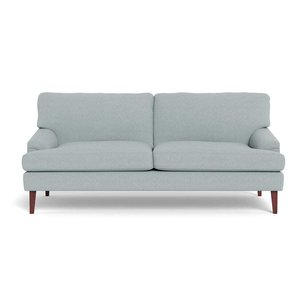 Heal's Stanton 3 Seater Sofa Brushed Cotton Mist Walnut Stained Feet ...