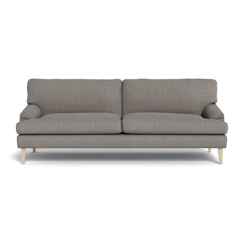 Heal's Stanton 4 Seater Sofa Broad Weave Pebble Natural Feet by Heal's ...