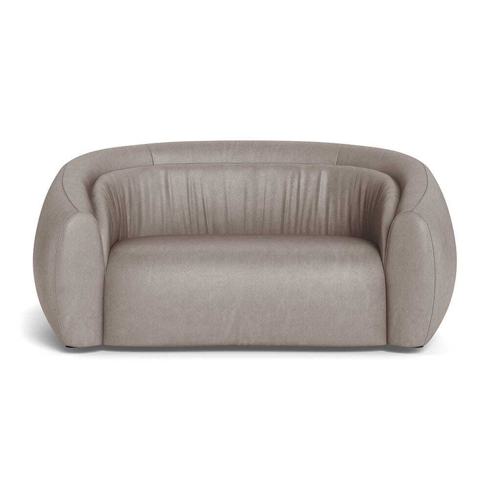 Heal's Flora 2 Seater Sofa Grain Leather Light Grey by Heal's ...