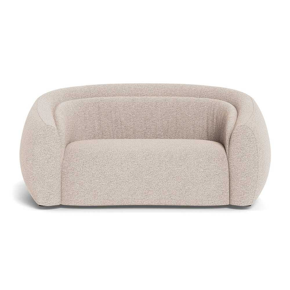Heal's Flora 2 Seater Sofa Loop Boucle Taupe by Heal's | ufurnish.com
