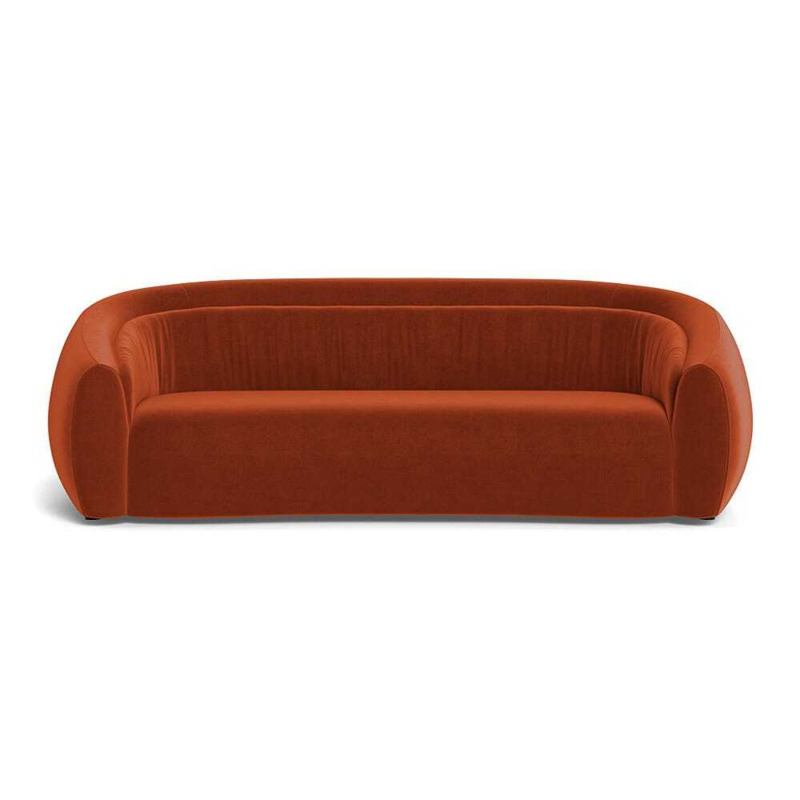 Heal's Flora 4 Seater Sofa Nobilis Velvet Rust by Heal's | ufurnish.com