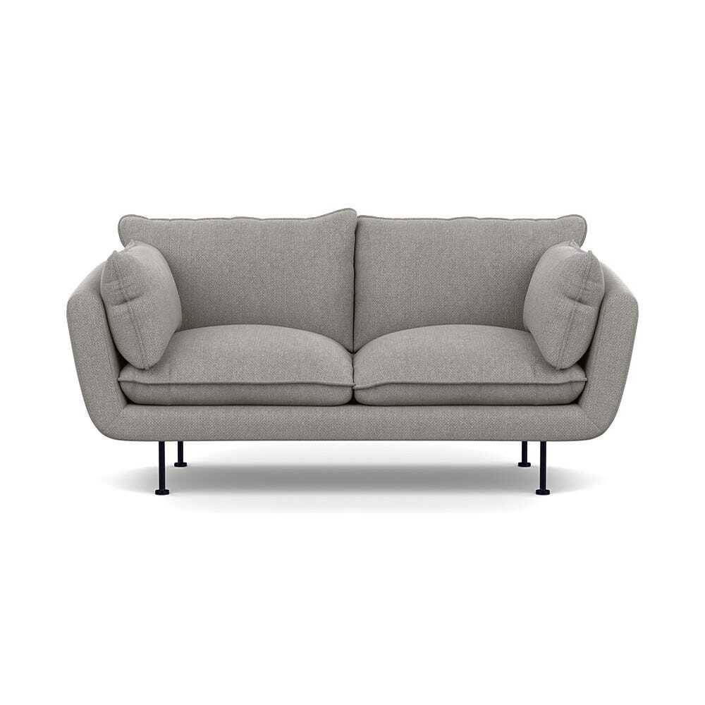 Heal's Allora 2 Seater Sofa Texture Pale Grey Black Feet by Heal's ...