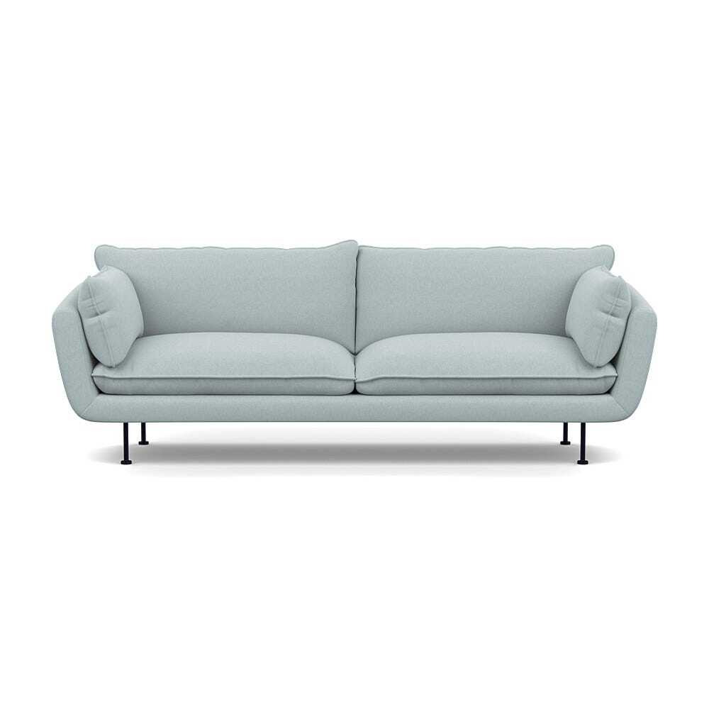 Heal's Allora 4 Seater Sofa Brushed Cotton Mist Black Feet - Heal's UK ...
