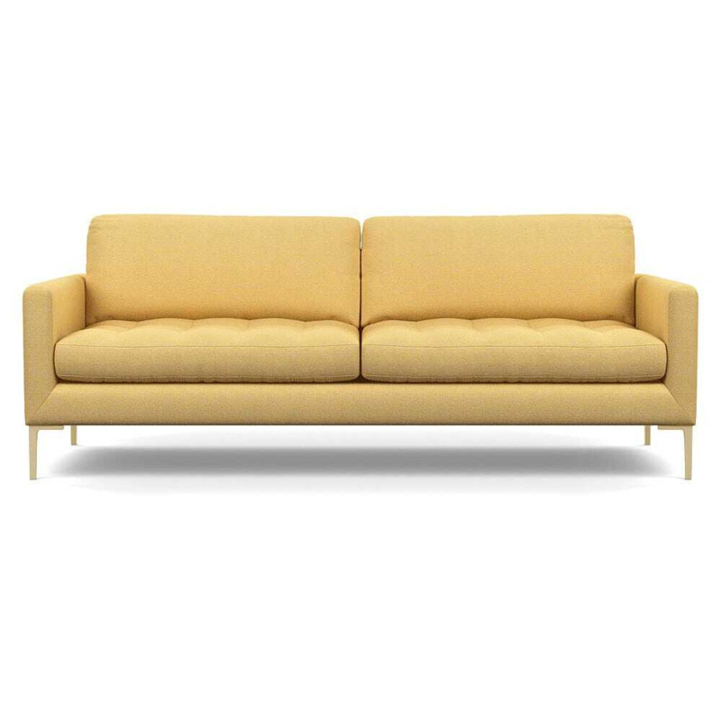 Heal's Eton 4 Seater Sofa Tejo Recycled Ochre Brass Feet by Heal's ...