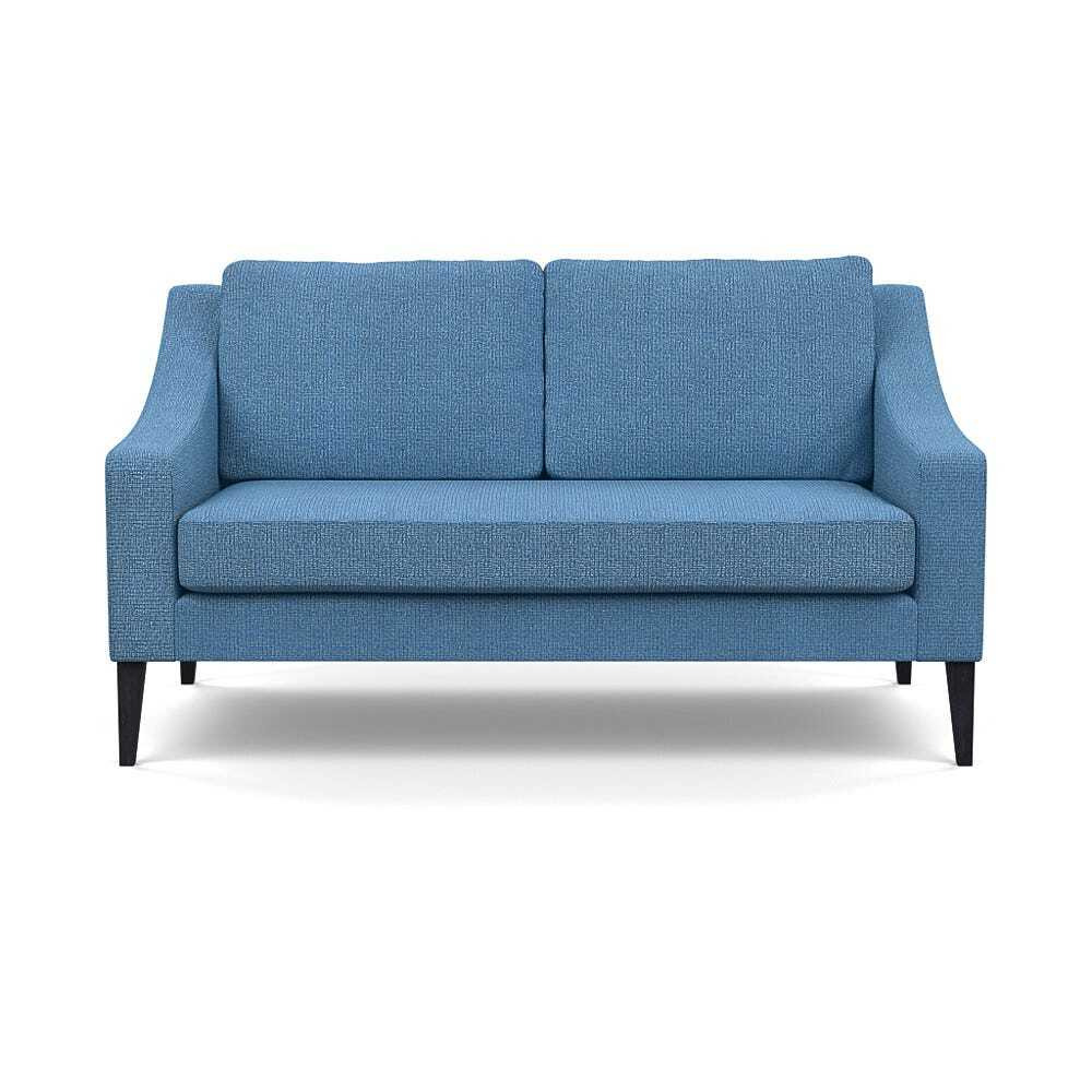 Heal's Richmond 2 Seater Sofa Tejo Recycled Cobalt Black Feet by Heal's ...