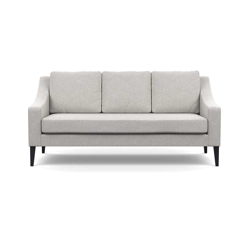Heal's Richmond 3 Seater Sofa Chunky Boucle Ecru Black Feet by Heal's ...