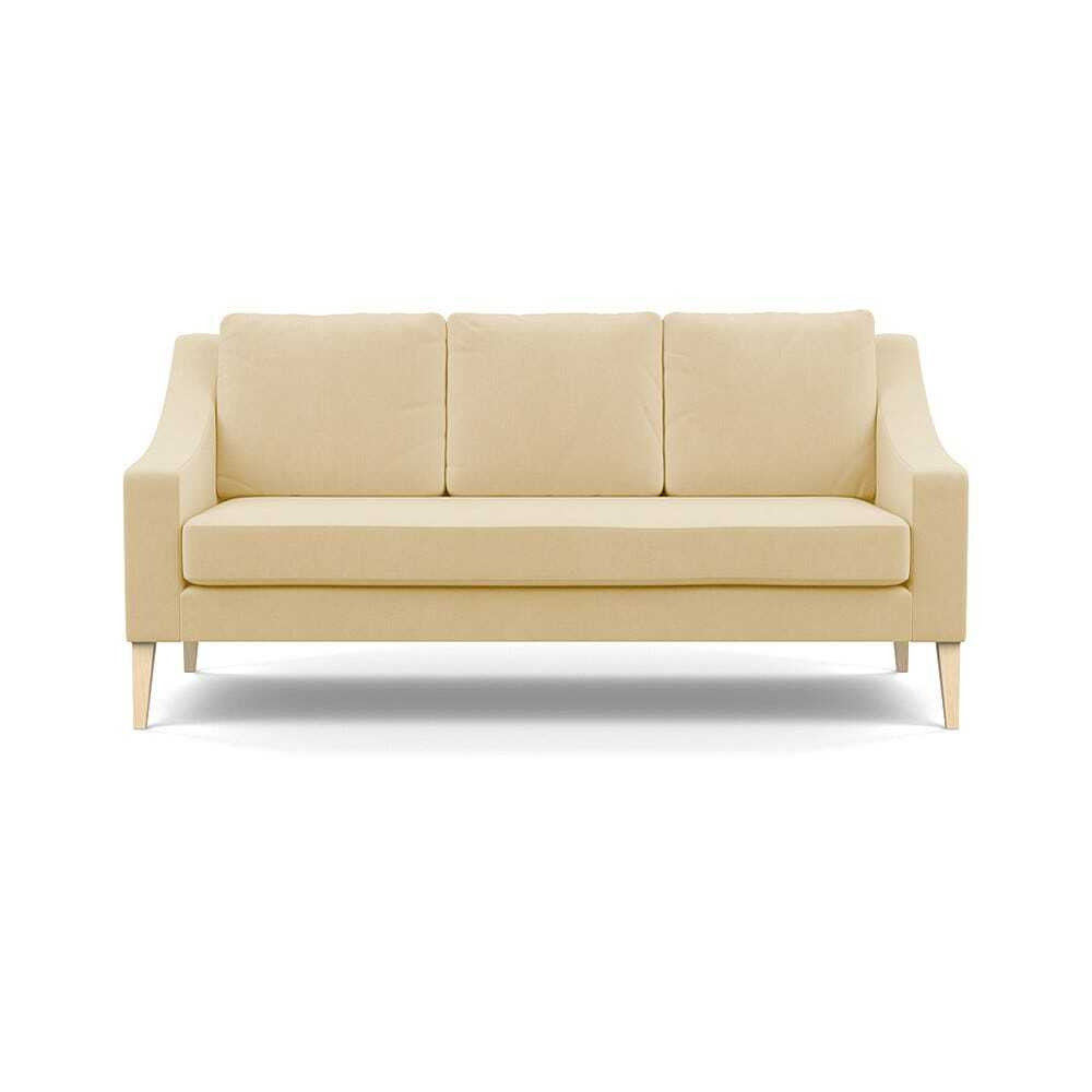 Heal's Richmond 3 Seater Sofa Smart Luxe Velvet Biscuit Natural Feet by ...