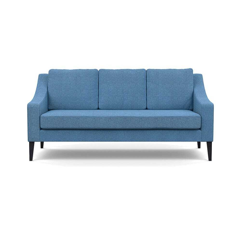 Heal's Richmond 3 Seater Sofa Tejo Recycled Cobalt Black Feet by Heal's ...
