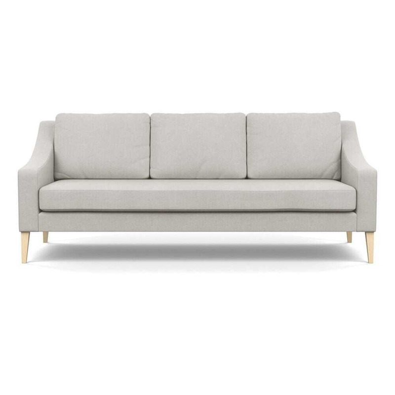 Heal's Richmond 4 Seater Sofa Capelo Linen-Cotton Sea Salt Natural Feet ...