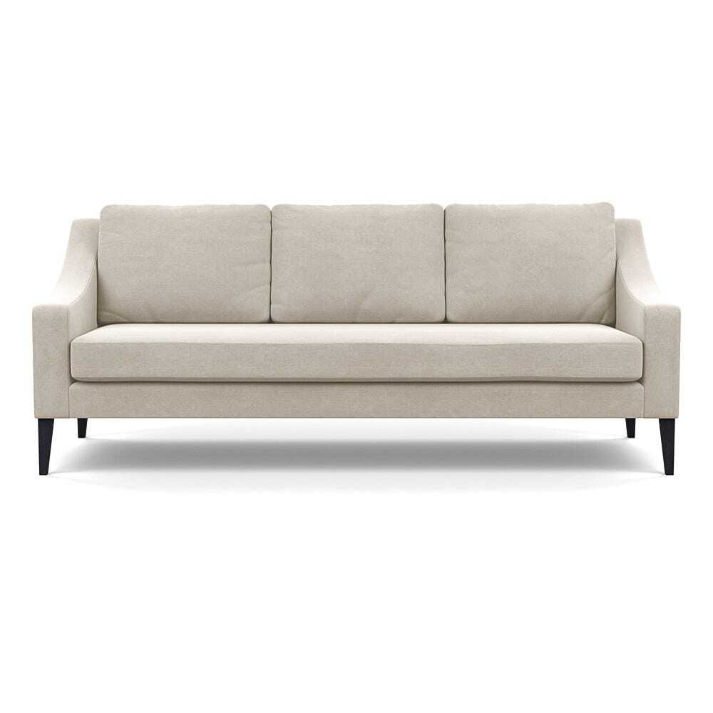 Heal's Richmond 4 Seater Sofa Linen Hessian Black Feet - Heal's UK ...