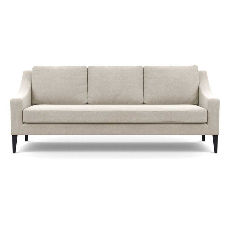 Heal's Richmond 4 Seater Sofa Linen Hessian Black Feet - Heal's UK ...