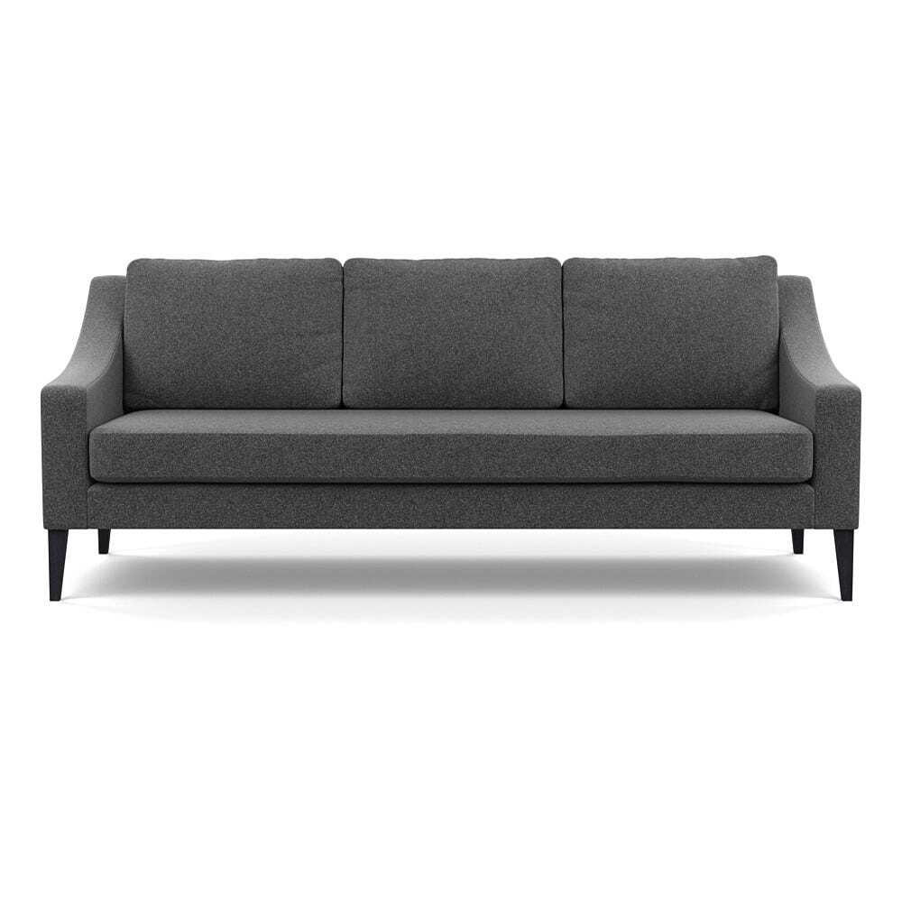 Heal's Richmond 4 Seater Sofa Melton Wool Granite Black Feet by Heal's ...