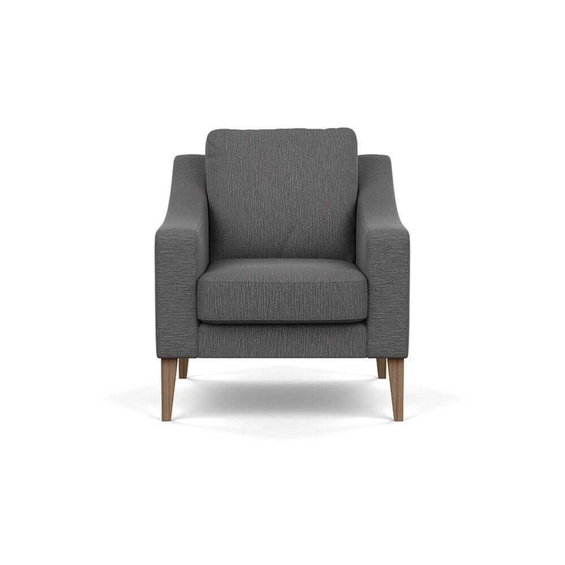 Heal's Richmond Armchair Smart Linen Mix Grey Tinted Ash Feet by Heal's ...
