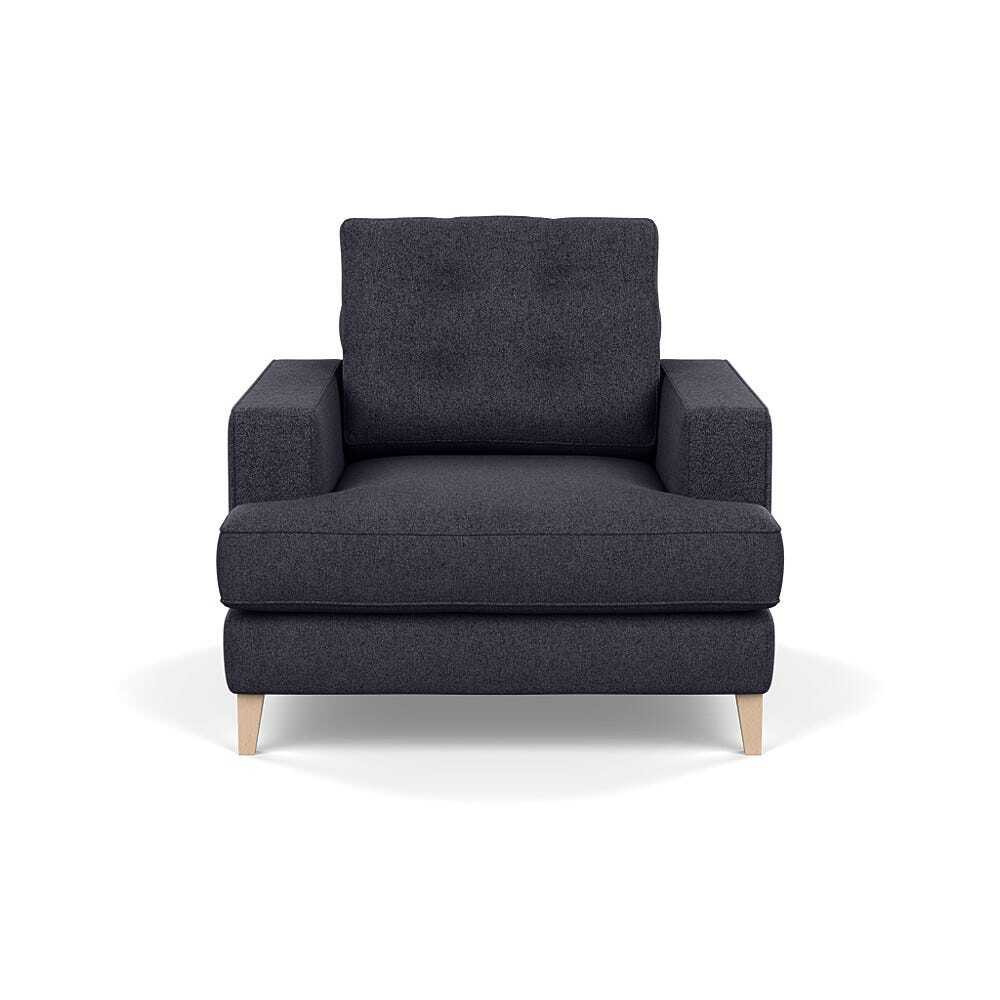 Heal's Mistral Armchair Texture Soot Natural Feet - Heal's UK Furniture ...
