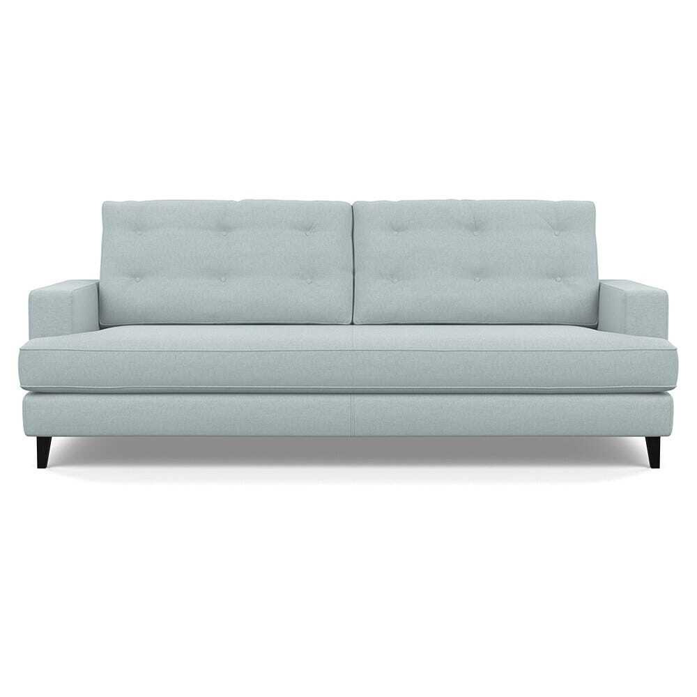 Heal's Mistral 4 Seater Sofa Brushed Cotton Mist Black Feet - Heal's UK ...