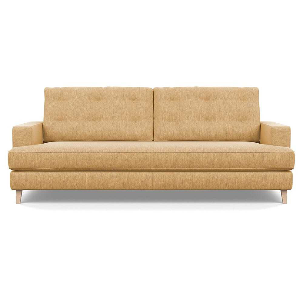 Heal's Mistral 4 Seater Sofa Smart Linen Mix Sand Natural Feet - Heal's ...