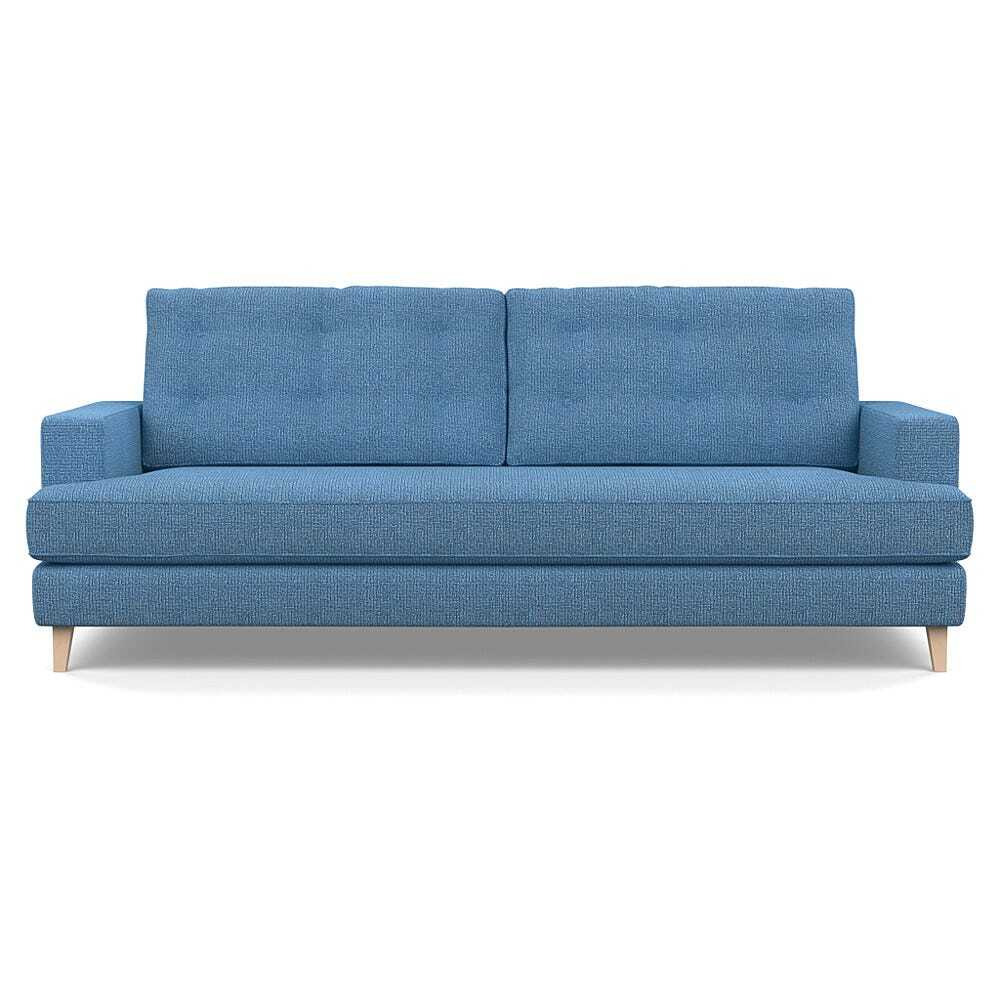 Heal's Mistral 4 Seater Sofa Tejo Recycled Cobalt Natural Feet by Heal ...