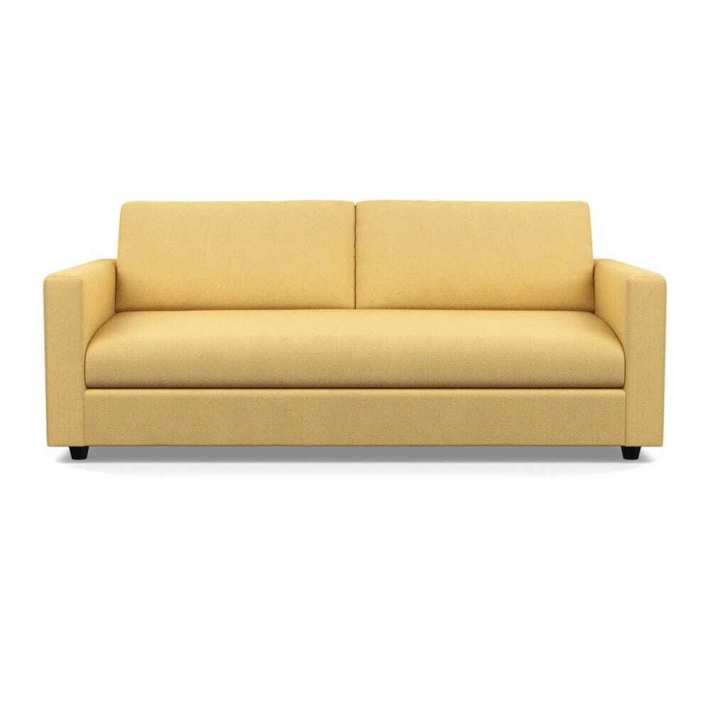 Heal's Nimbus II 4 Seater Sofa Tejo Recycled Ochre Black Feet by Heal's ...