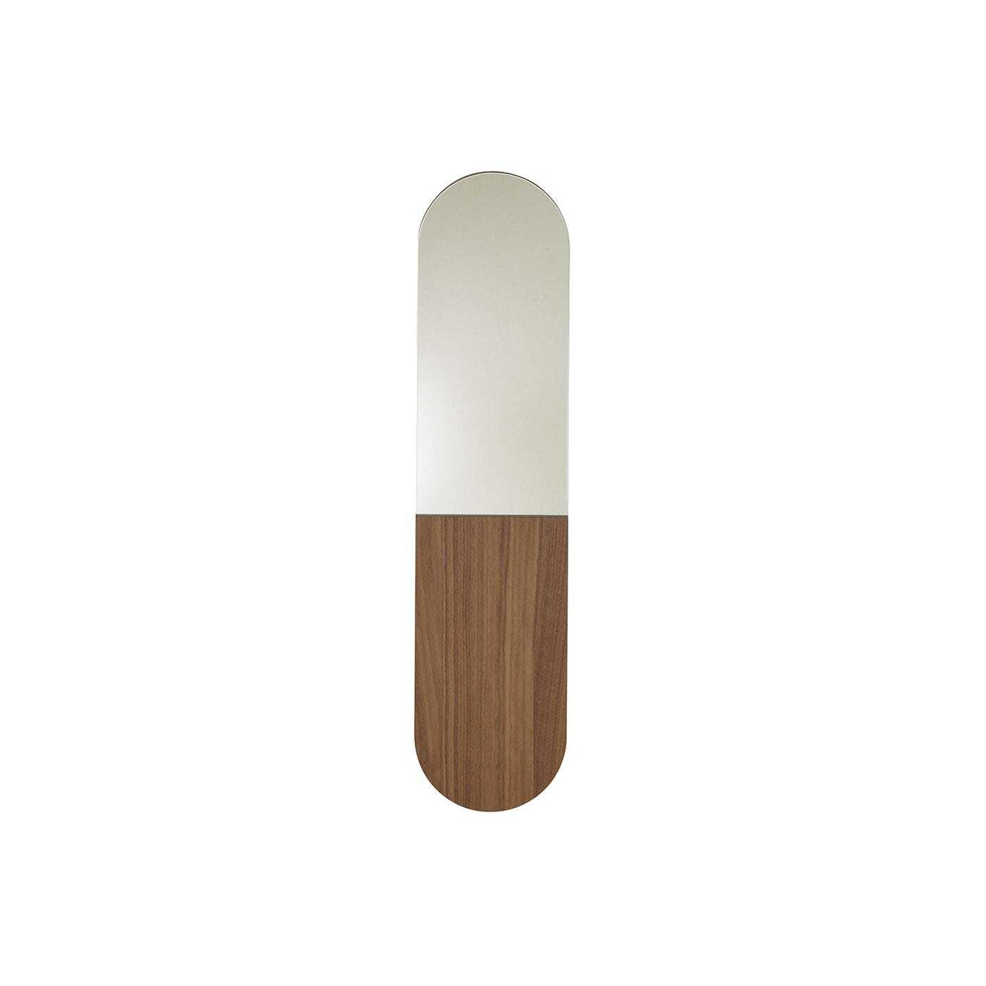 Ligne Roset Hat Wall Mirror Walnut Veneer by Heal's | ufurnish.com