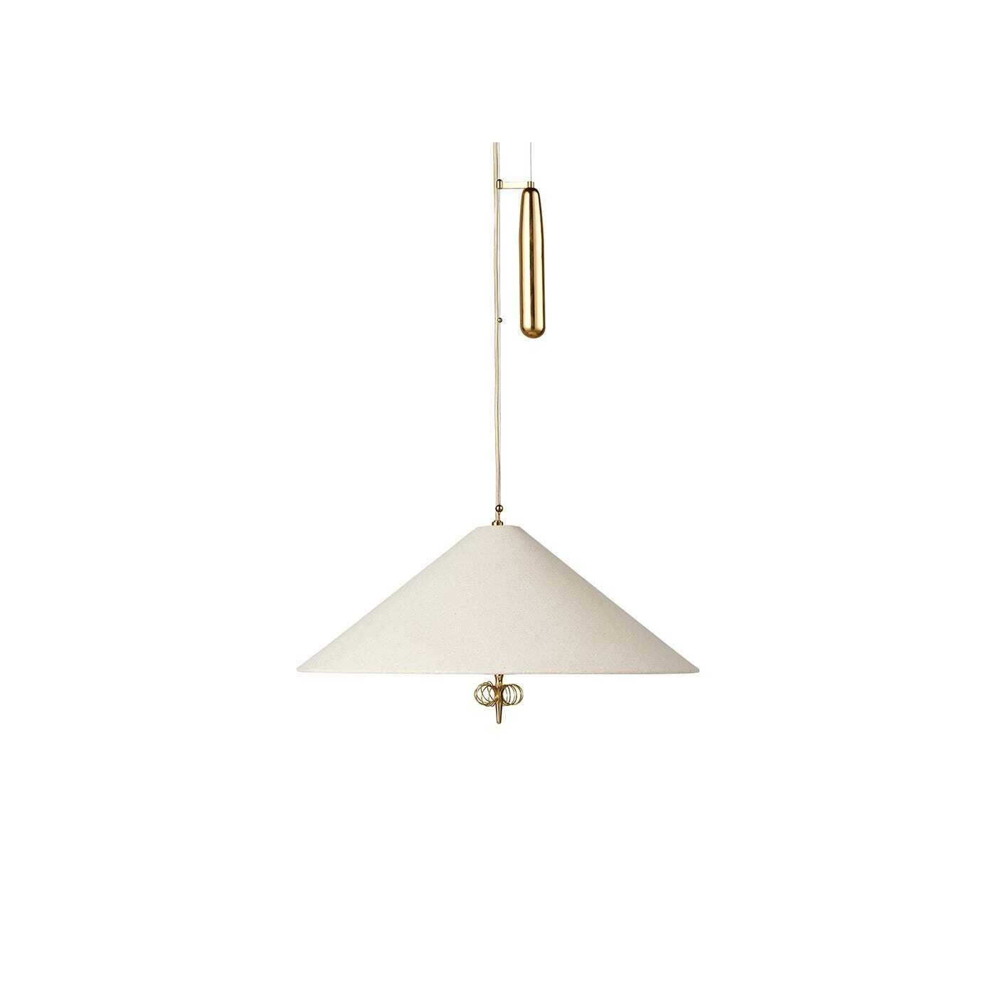 Gubi A1967 Pendant Light Brass/Canvas by Heal's | ufurnish.com