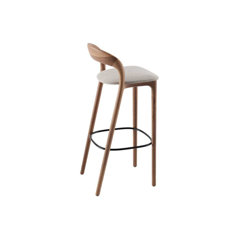 Artisan Neva Light Counter Stool in Walnut and Kvadrat Steelcut Trio ...