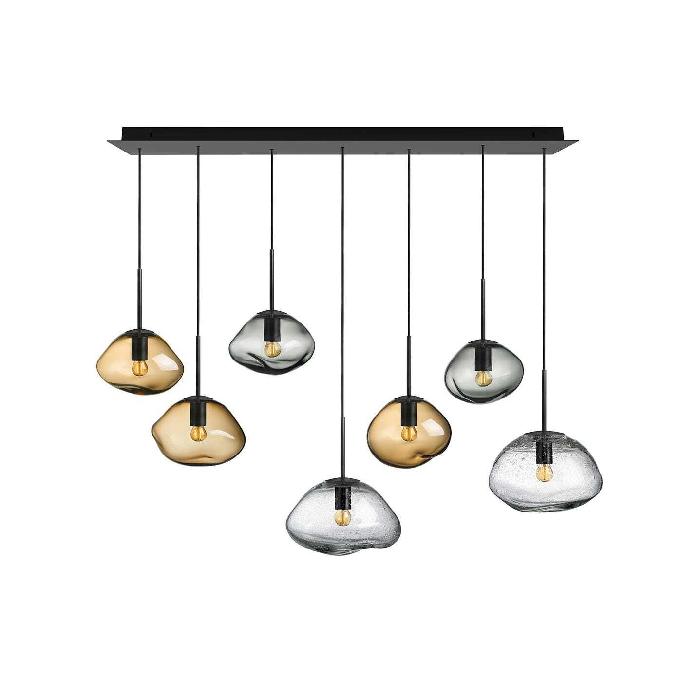 Hadeland Glassverk Crystal Stone Gneiss Chandelier Light by Heal's ...