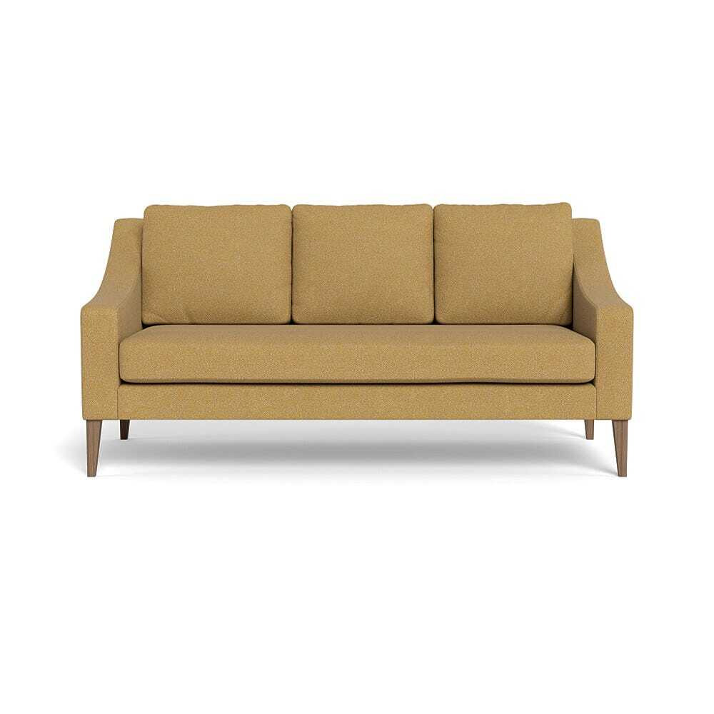 Heal's Richmond 3 Seater Sofa Boucle Tweed Citrine Walnut Stained Oak ...