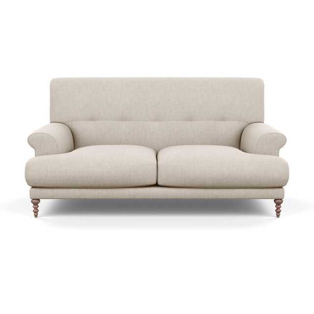 Scp Oscar 2 Seater Formal Sofa Broad Weave Putty Walnut Feet by Heal's ...