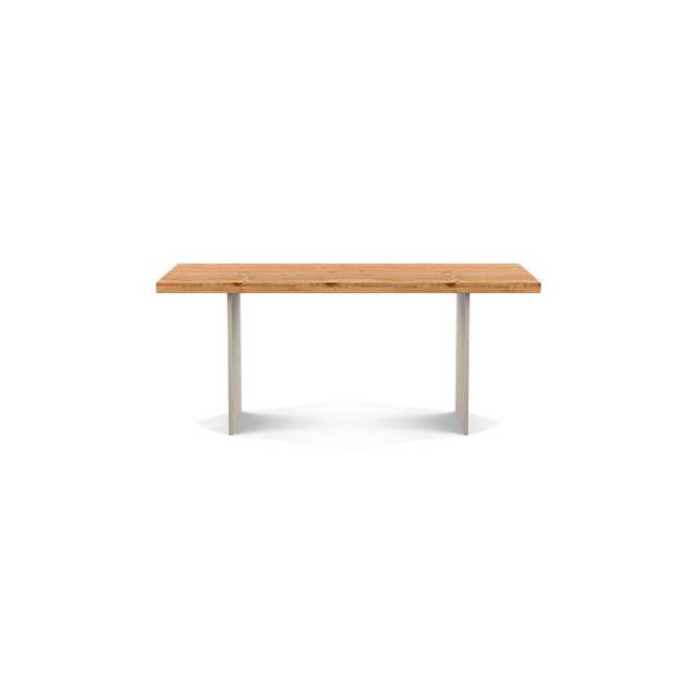 Heal's Berlin Dining Table 180x100cm Smoked Oak Natural Edge Filled ...