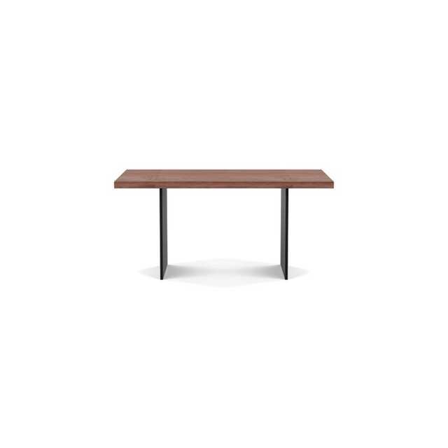 Heal's Berlin Dining Table 160x100cm Grey Oak Straight Edge Filled ...