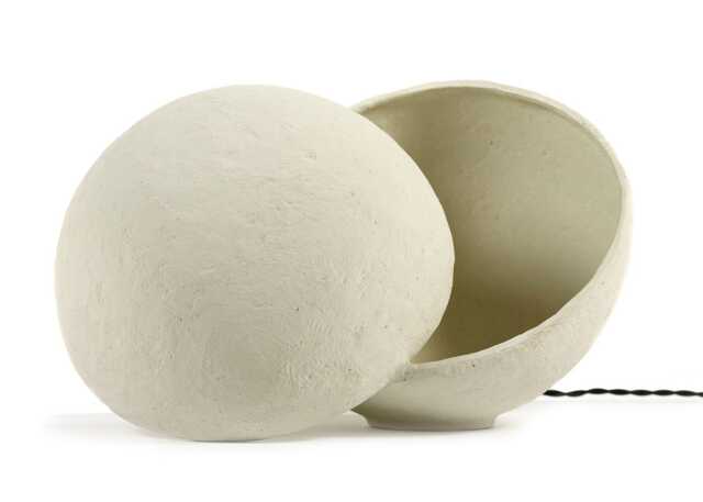 Serax Earth Table Lamp White Round by Heal's | ufurnish.com