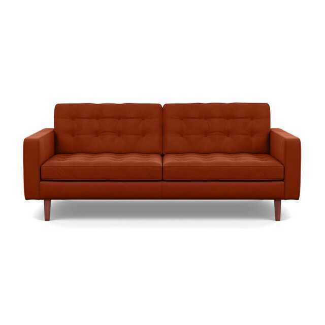 Heal's Hepburn 3 Seater Nobilis Velvet Rust Walnut Feet by Heal's ...