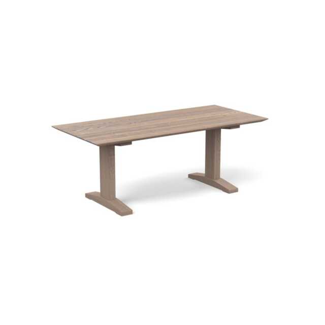 Heal's Lisbon Table 200x90cm Grey Oak Chamfered Edge Filled by Heal's ...