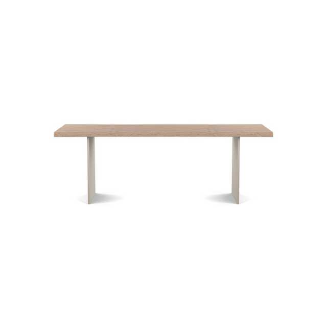 Heal's Berlin Dining Table 220x90cm Grey Oak Natural Edge Not Filled ...