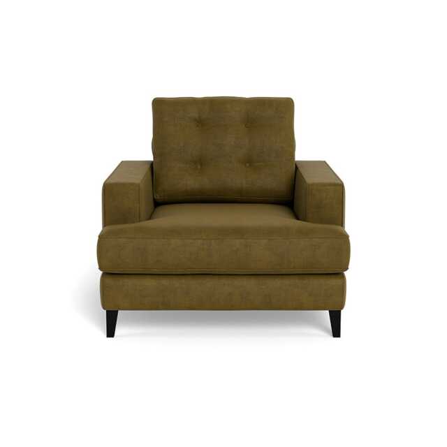 Heal's Mistral Armchair Smart Luxe Velvet Peridot Black Beech Feet by ...