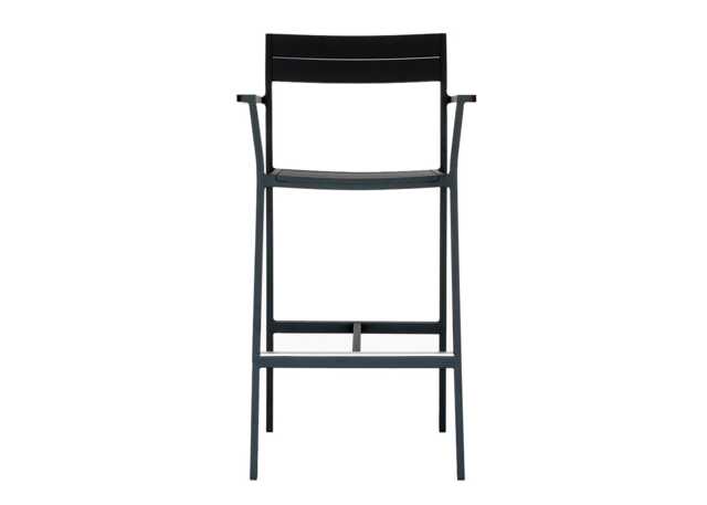 Case Eos Outdoor Bar Stool in Black by Heal's | ufurnish.com
