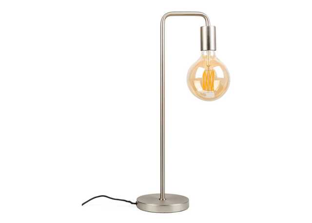 Heal's Junction Table Lamp Satin Nickel by Heal's | ufurnish.com