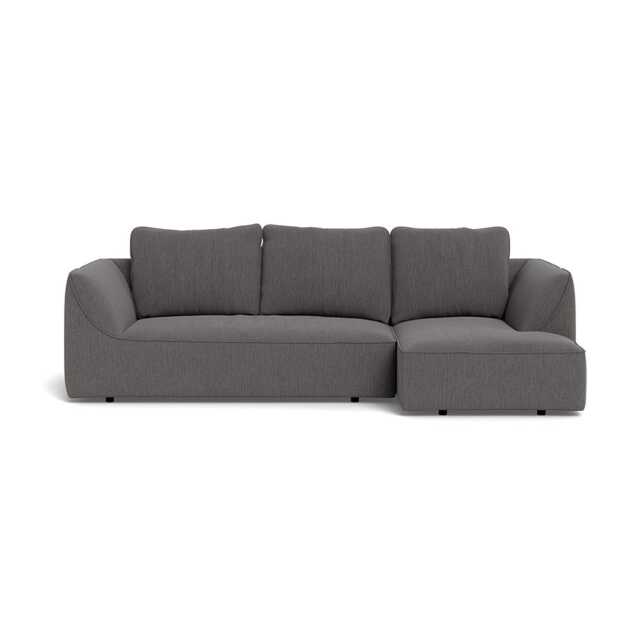 Heal's Morven Right Hand Facing Corner Chaise Sofa Smart Linen Mix Grey ...