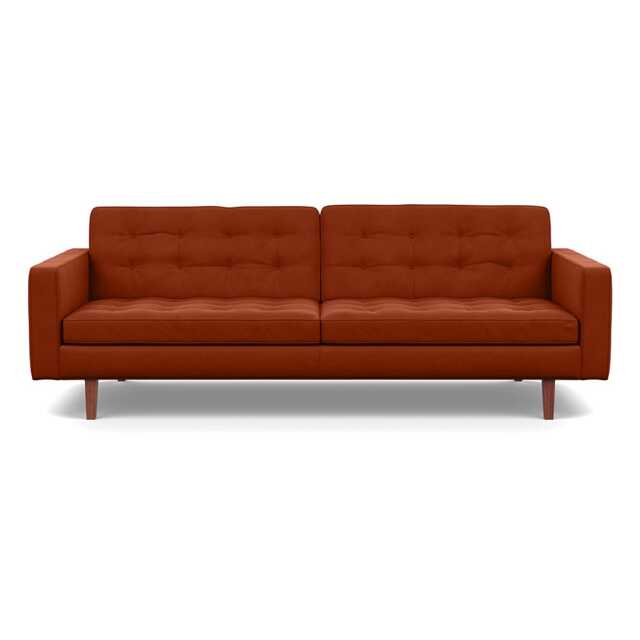 Heal's Hepburn 4 Seater Sofa Nobilis Rust Walnut by Heal's | ufurnish.com