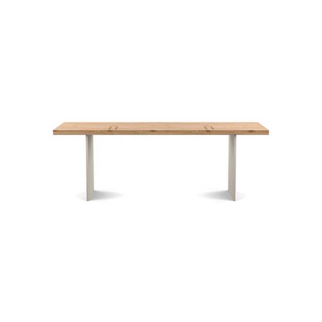 Heal's Berlin Dining Table 220x90cm Blonde Oak Straight Edge Filled ...