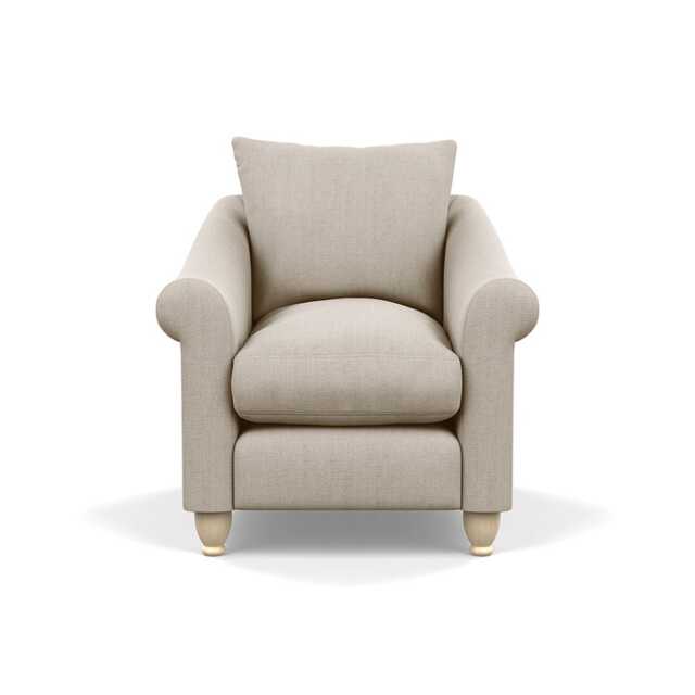Heal's Devon Armchair Broad Weave Putty Natural Feet by Heal's ...