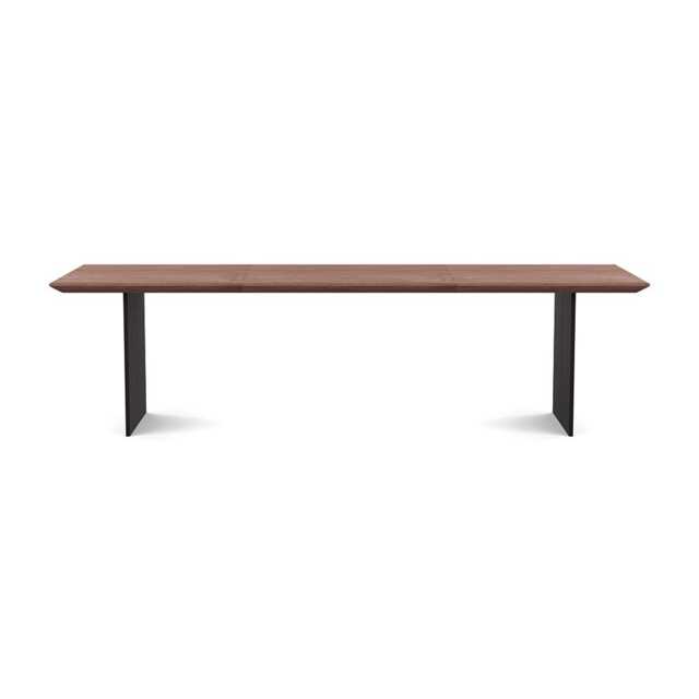 Heal's Berlin Dining Table 280x100cm Grey Oak Chamfered Edge Filled ...
