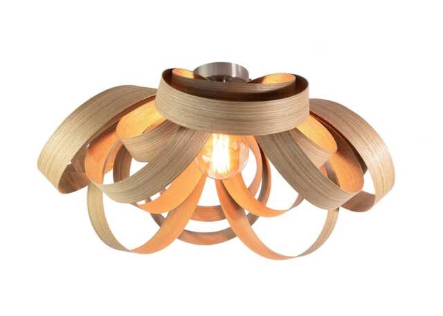 Tom Raffield Skipper Flush Ceiling Pendant Oak by Heal's | ufurnish.com