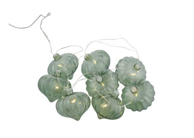 Sirius Millie LED Indoor Glass Garland Lights Green 190cm by Heal's ...