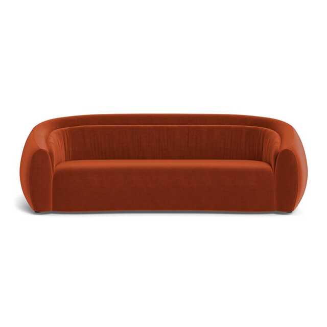 Heal's Flora 4 Seater Sofa Nobilis Velvet Rust by Heal's | ufurnish.com