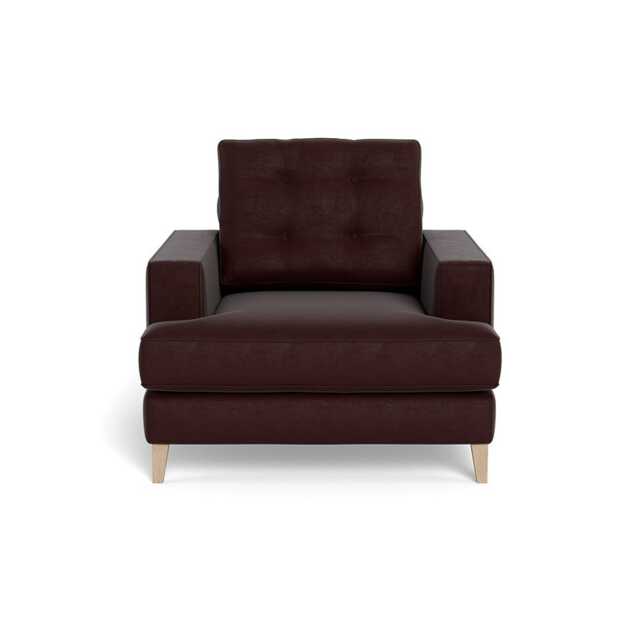 Heal's Mistral Armchair Smart Luxe Velvet Acorn Natural Beech Feet by ...